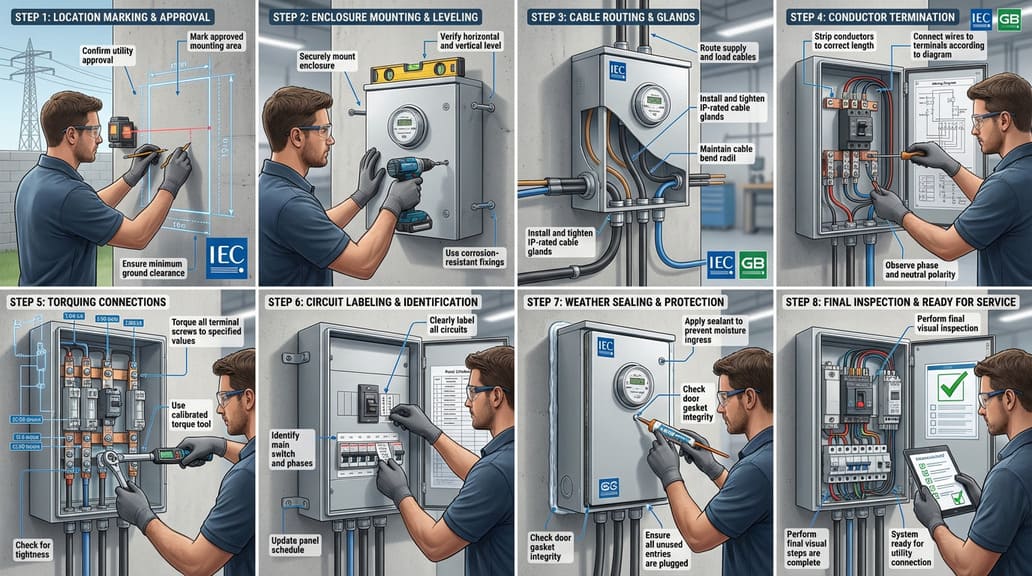 How to Install an Electric Meter Box: A Step-by-Step Guide? - Fuspan ...